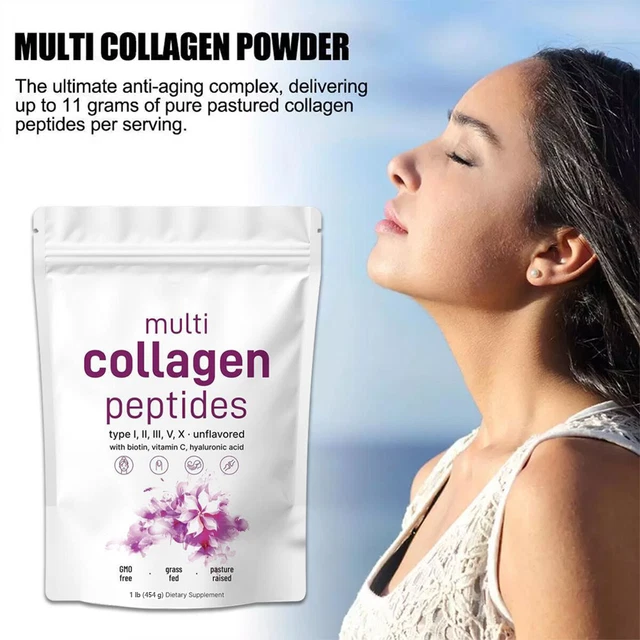 MULTI COLLAGEN PEPTIDES Powder -Hydrolyzed (Type I, II, III, V, and X ...