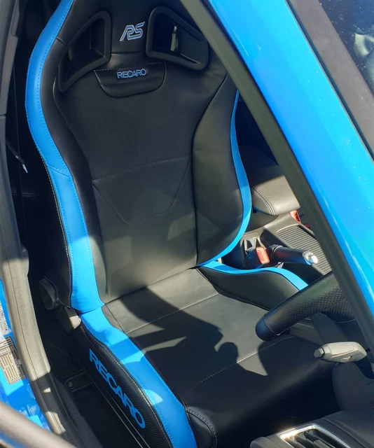 FOCUS RS MK2 MK3 Recaro Sportster Cs sur Mesure Noir Nitro & Bleu Siège ...
