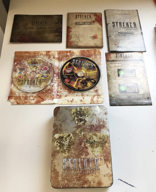 STALKER SHADOW OF Chernobyl PC Manual+Box+Zone Map+Survival Guide+Bonus ...