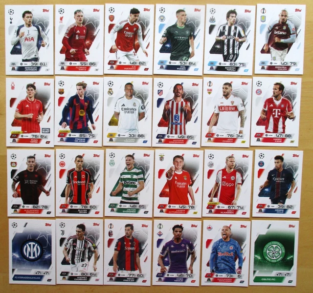 TOPPS- MATCH ATTAX Champions League 2025/2026 - 24 Basiskarten EUR 1,50 - PicClick DE