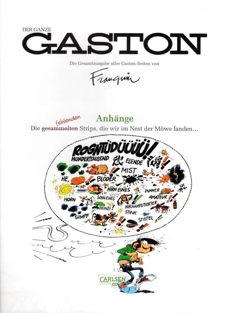 DER GANZE GASTON die fehlenden Anhänge (Z0), Carlsen EUR 71,00 ...