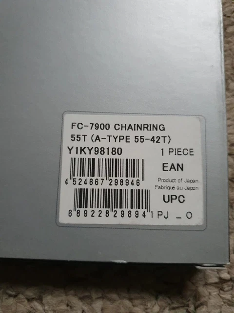 NEW SHIMANO DURA Ace FC-7900 SG-X 55 tooth 10 speed chainring tt time ...