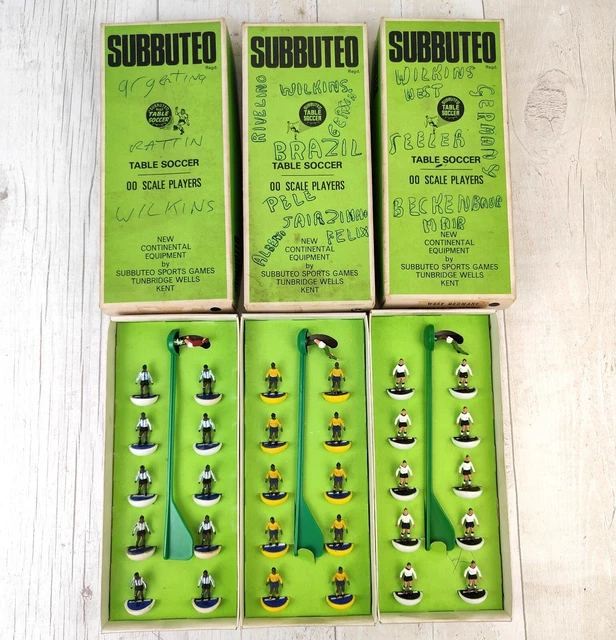 VINTAGE SUBBUTEO TABLE Soccer 00 Scale football Players-International teams £14.99 - PicClick UK