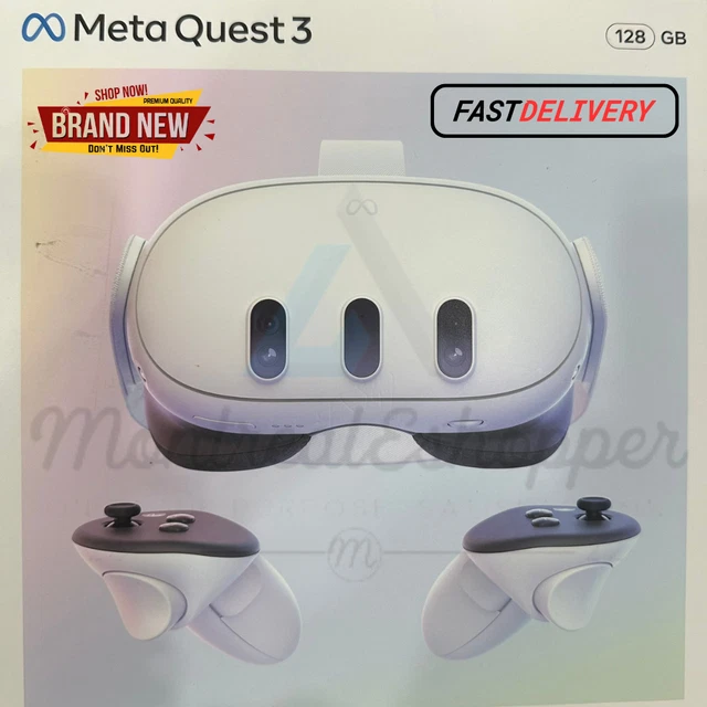 META QUEST 3, VR Headset 128GB All-in-One (White) -899-00579-01 - Brand New $674.99 - PicClick CA