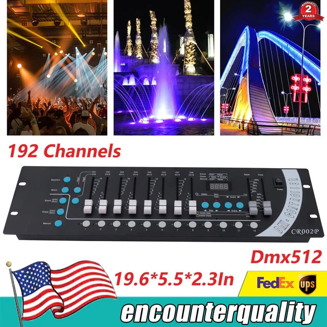 192 CHANNELS DMX Controller Laser DJ Lighting Console for Stage ...