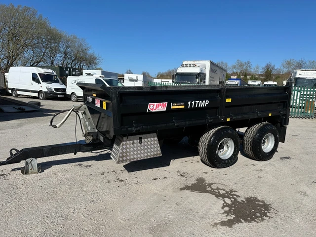 JPM MULTIPURPOSE DROPSIDE Farm Tipping Tipper Dump 11t Tractor Trailer ...