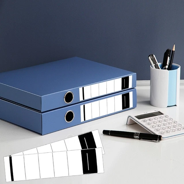 100PCS FOLDER LABEL for Narrow Office Binders Self Adhesive Folder ...