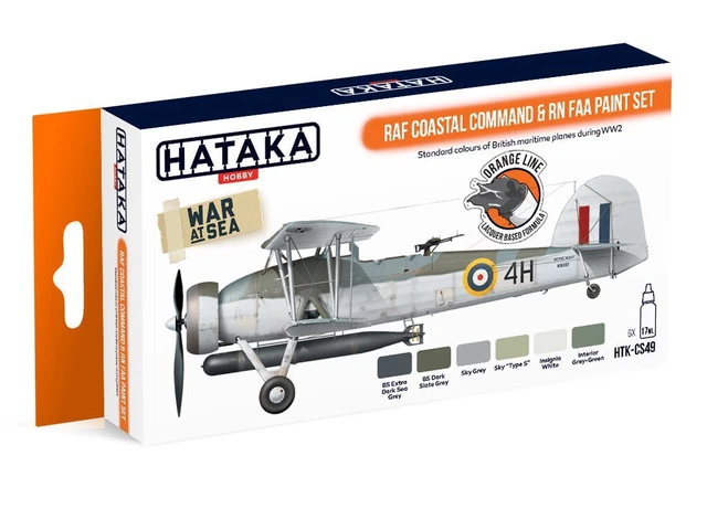 RAF COASTAL COMMAND & RN FAA paint set Hataka CS49 EUR 30,61 - PicClick FR