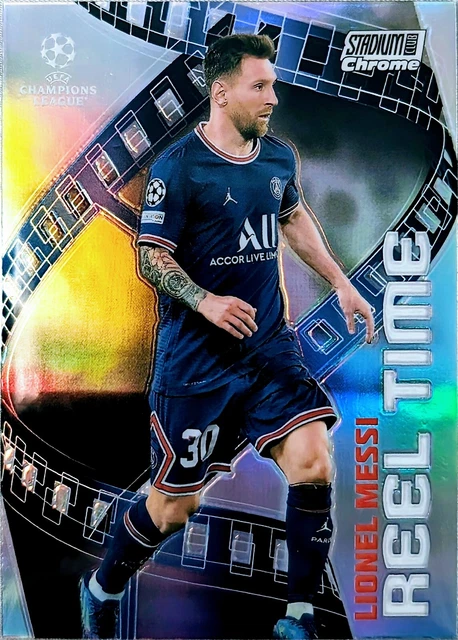 LIONEL MESSI REEL Time Refractor SP 2022 Topps Stadium Club Chrome ...