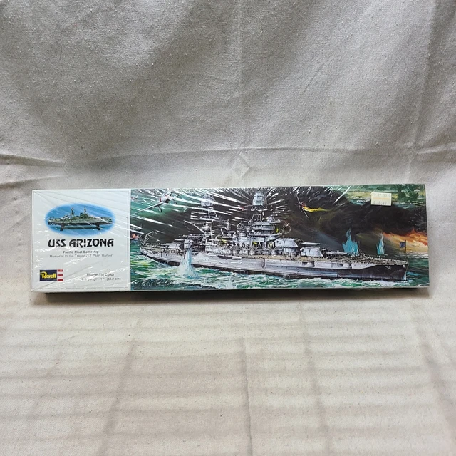 REVELL U.S.S. ARIZONA Battleship Vintage 1975 Plastic Model Kit H-302 ...