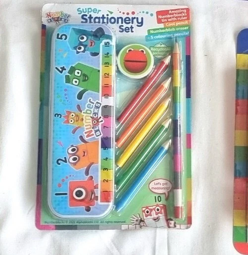 NUMBERBLOCKS NUMBER blocks stationary Set pencil tin Number Blocks New ...