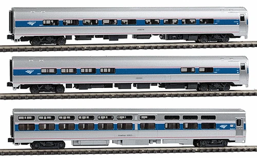 SPUR N - Kato Set Intercity Express 3-Car Set Amtrak -- 106-6286 Neu £ ...