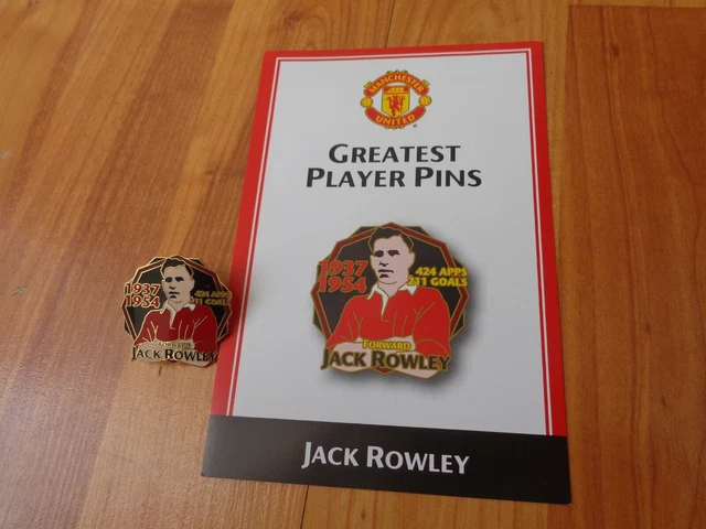 DANBURY MINT MANCHESTER United Greatest Giocatore Spilla Jack Rowley ...