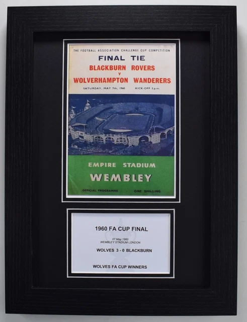 1960 FA CUP Final A4 Photo Match Programme Display Football Wolves Gift ...