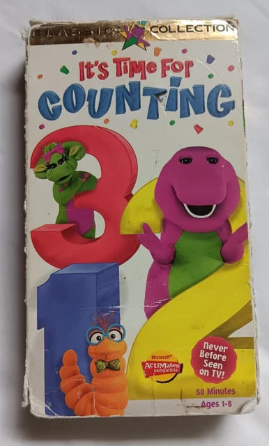 BARNEY - IT'S Time For Counting VHS 1997 White Tape Rare £9.34 ...