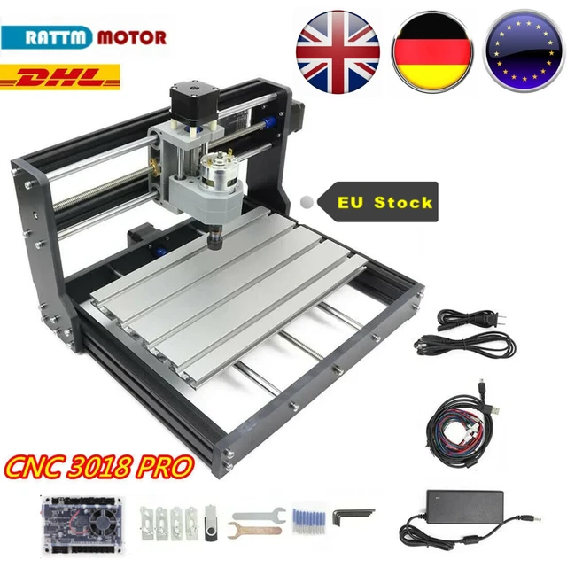 CNC 3018-PRO CNC Router Cutting Wood PCB PVC Milling Engraving Laser Machine「EU」 £153.60 ...