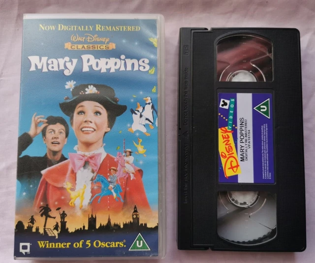 MARY POPPINS WALT Disney Classics Digitally Remastered VHS 1991 Video ...