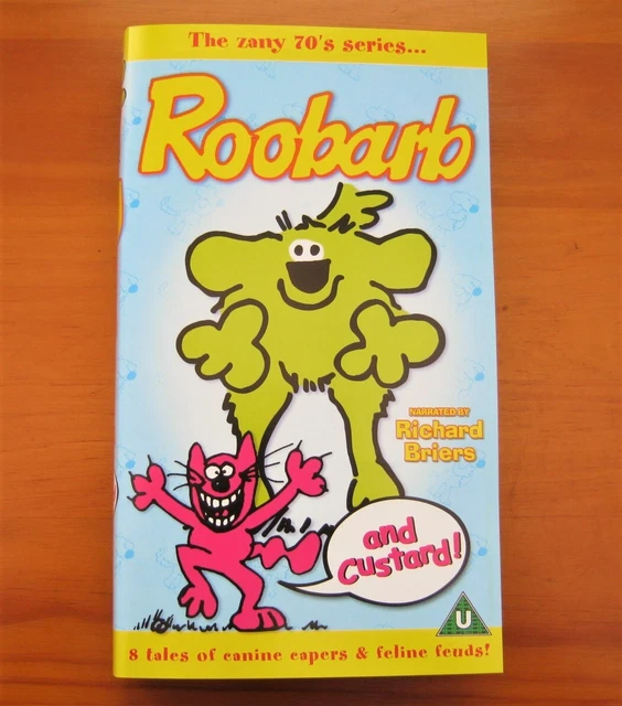 ROOBARB AND CUSTARD (VHS Video Tape) 8 Classic 1970s Episodes Richard ...