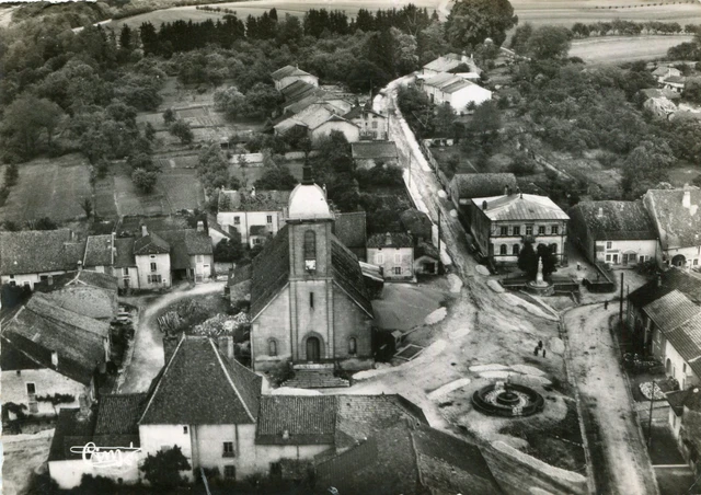CARTE ORMOY VUE aérienne Sur le centre l'église et le Monument EUR 10 ...