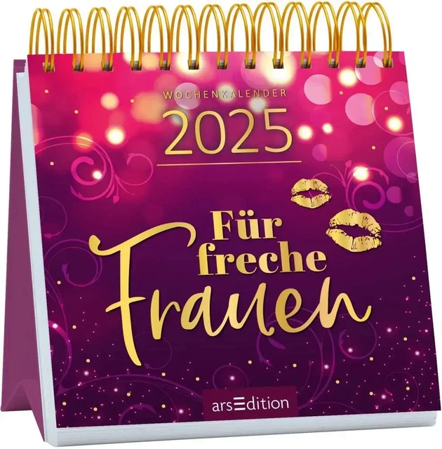 MINI-WOCHENKALENDER FÜR FRECHE Frauen 2025 Kalender Deutsch 2025 ars ...