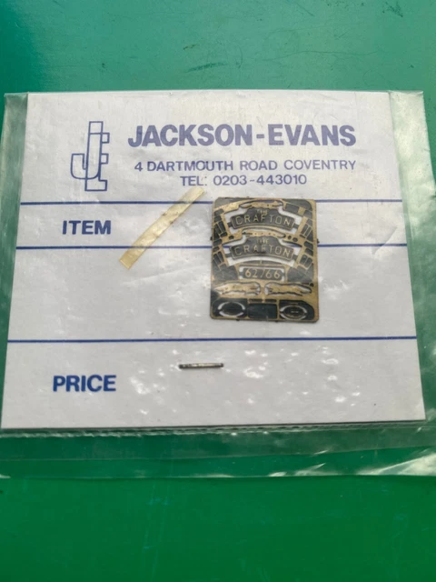 NEW JACKSON EVANS NAMEPLATES For LNER BR CLASS D49 No. 2766 62766 THE ...