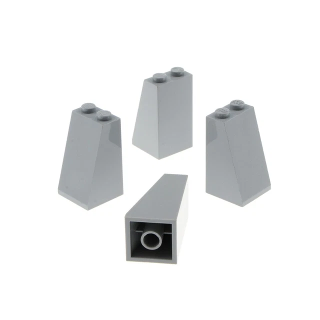 4X LEGO TEJAS 75° 2x2x3 Neu-Hell Gris Ladrillo Oblícua 98560 3684c EUR ...