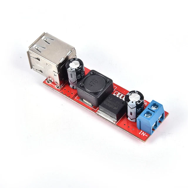 DC 6V-40V 12V To 5V 3A Dual USB Charger DC-DC Step-down Converter Module LM2:ti EUR 3,77 ...