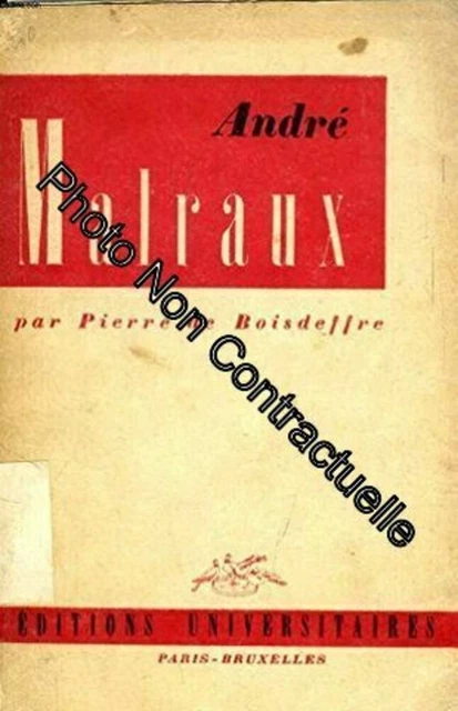 ANDRE MALRAUX | PIERRE DE BOISDEFFRE | Très bon état EUR 9,70 - PicClick IT