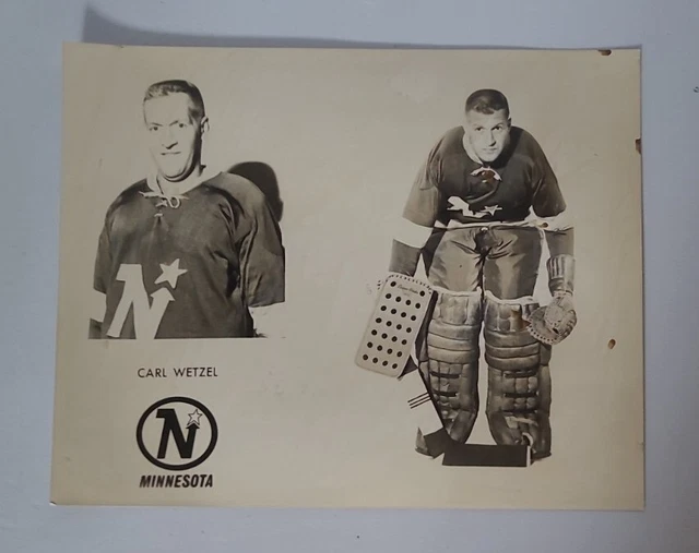 MEDIA PHOTO MINNESOTA North Stars Carl Wetzel $18.14 - PicClick CA