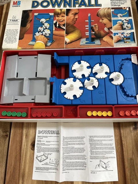 VINTAGE MB GAMES Downfall Board Game 1977 Version - 100% Complete Retro ...