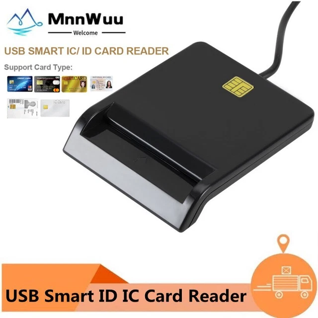 USB SMART IC/ID Card Reader Common Access CAC ATM Bank Card Cloner ...