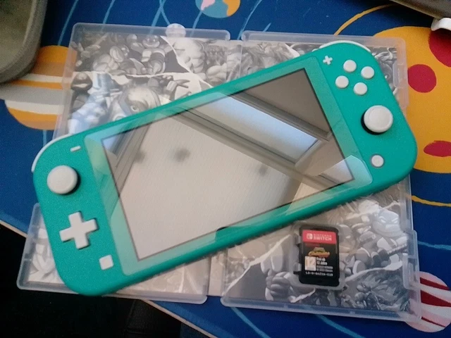 NINTENDO SWITCH LITE Handheld System - Turquois, With TMNT Cowabunga ...