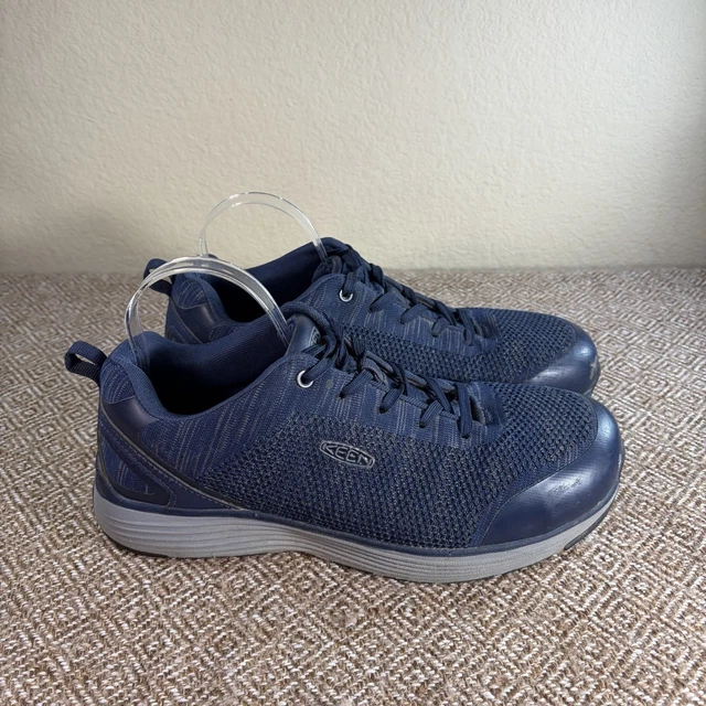KEEN MEN’S UTILITY ASTM F2413-18 Steel Toe Work Mesh Shoes Navy Sz 11 ...