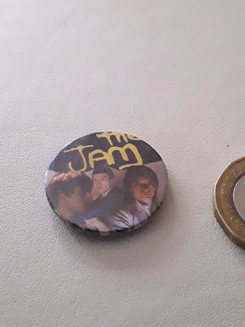 VINTAGE 1970S/80S 25MM THE JAM BADGE MODS WELLER MUSIC PIN BADGE ...