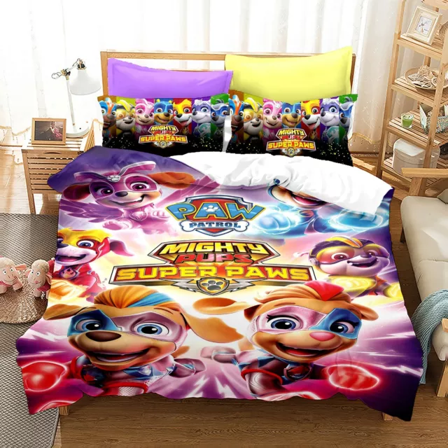 Paw Patrol Collection Single Double Queen King Bed Quilt Cover Set 3