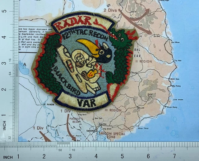 PATCH , USAF 12th Tactical Recon Radar Black Bird VAR Patch , USAF ...