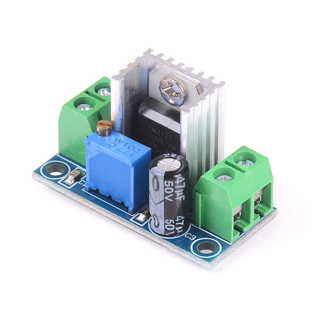 LM317 DC-DC STEP down converter 4.2V-40V to 1.2V-37V linear voltage ...