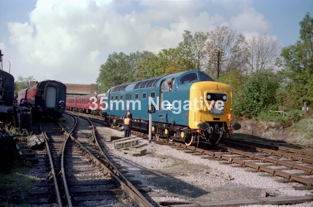 BRITISH RAIL DELTIC DIESEL LOCOMOTIVE D9015 35mm NEGATIVE+COPYRIGHT. £2 ...