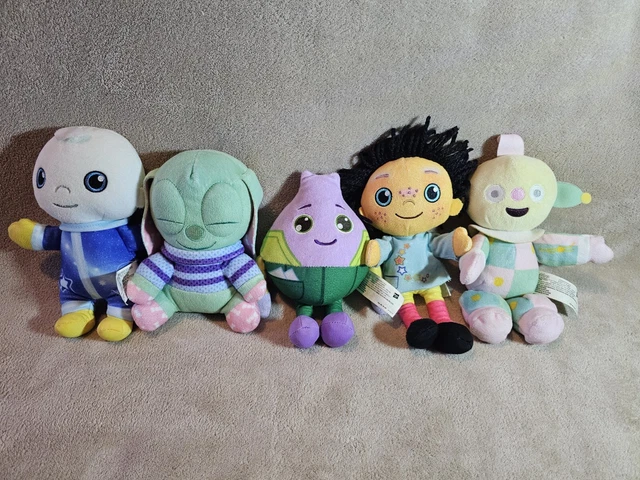 CBEEBIES MOON AND Me Full Set 5 Figure Plush Soft Toy Teddy Beanie ...