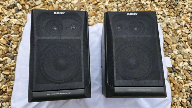 SONY SS-H 1600 Mini Hifi System Bookshelf Speakers 3 Way Bass Reflex £ ...