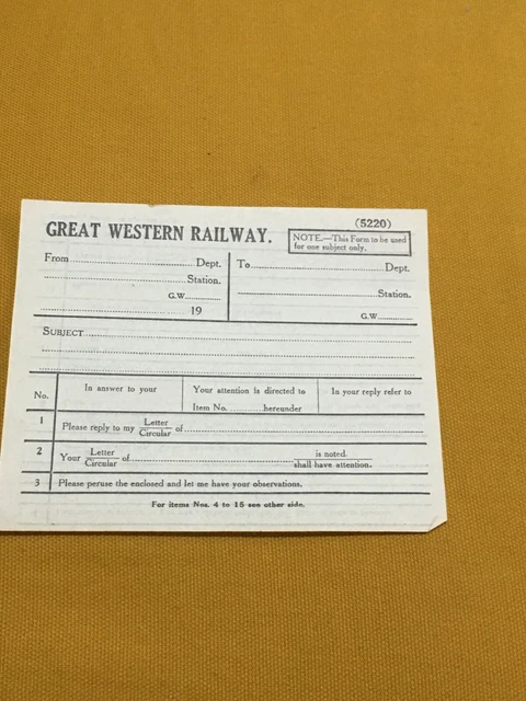RAILWAY PAPERWORK LABEL Gwr Sr Lner Lswr B53 £3.00 - PicClick UK
