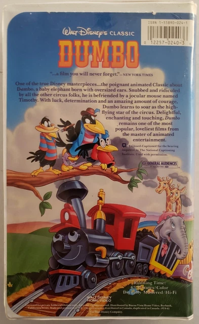 DUMBO VHS CLAMSHELL Disney £7.09 - PicClick UK