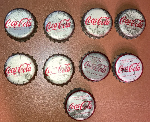 VINTAGE COCA COLA Bottle Cap Cork Lined Lot of 9 $16.23 - PicClick CA