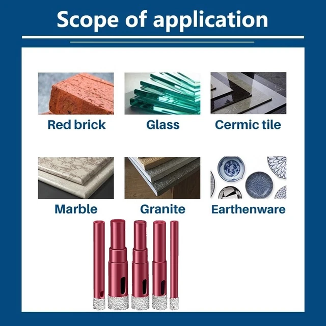 VITRIFIED TILES DIAMOND Drills Roof Clinker Brick Slips 6/8/10/12/14mm ...