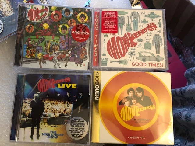 MONKEES 4 CD Lot Good Times Christmas Party Mike $ Micky Show Greatest ...
