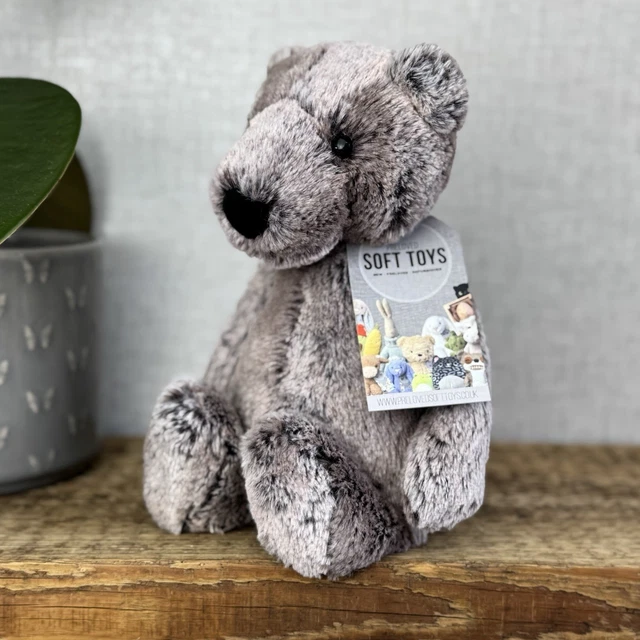 JELLYCAT BRAMBLE BEAR - Medium Woodland/cottontail colour Bashful Bear ...