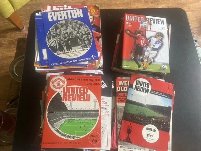 80+ MANCHESTER UNITED Man Utd Football Programmes 1950s Onwards. League ...