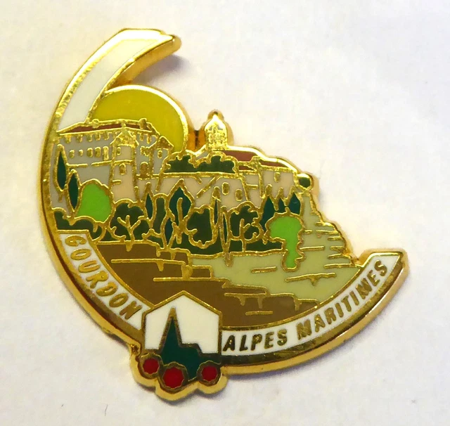 PIN'S PBVF , Plus Beaux Villages de France , Gourdon -6- EUR 1,50 ...