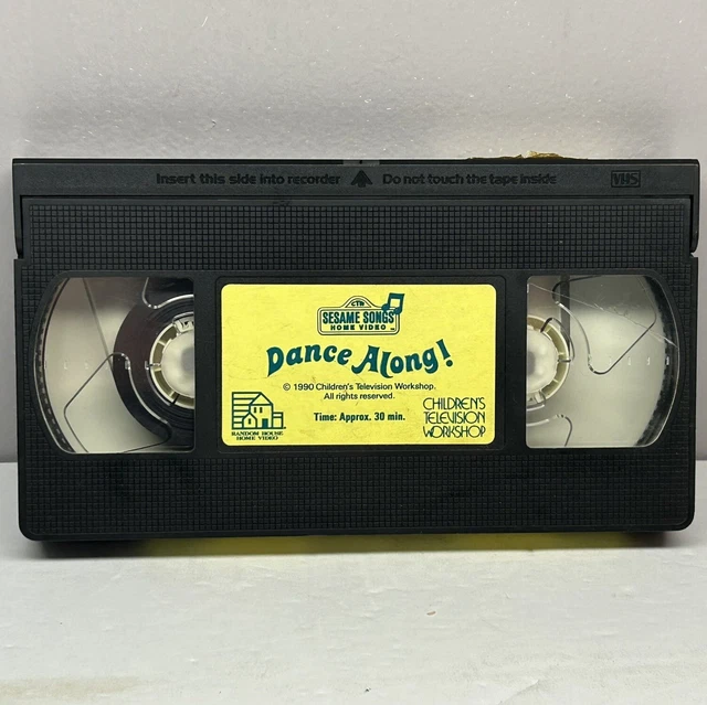 SESAME STREET DANCE Along VHS 1990 Video Tape Only Random House PBS ...
