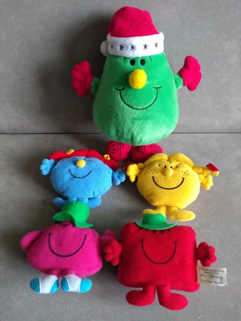 MCDONALDS MR MEN Little Miss Soft Plush Toy Bundle X 5. Large Mr ...